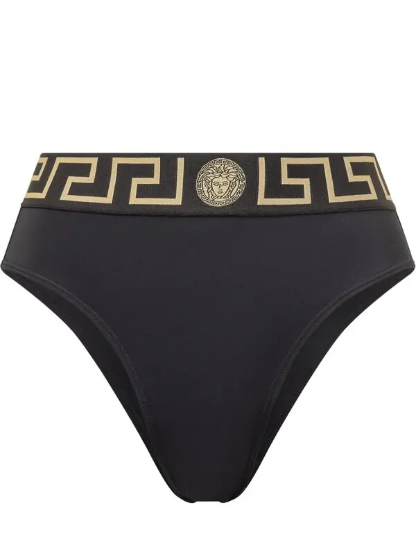 Versace Mini Slip Bikini - Black