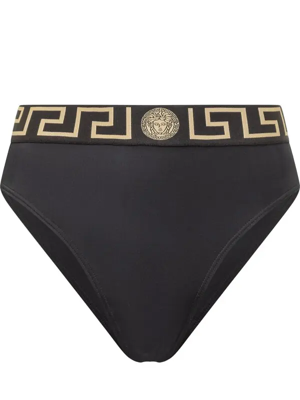 Versace Mini Slip Bikini - Black