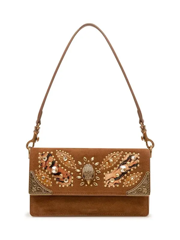 Kurt Geiger Sloane Soft Shoulder Bag - Tan Comb