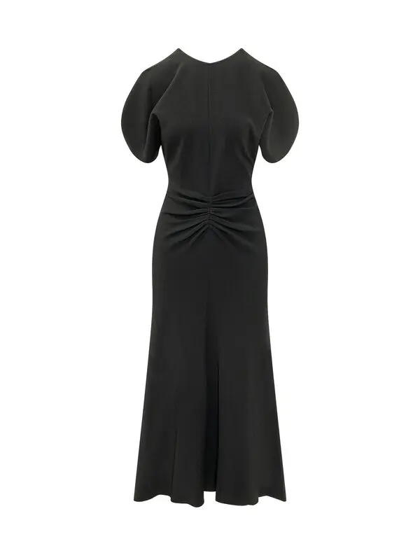 Victoria Beckham Chic Midi Gathered Suit