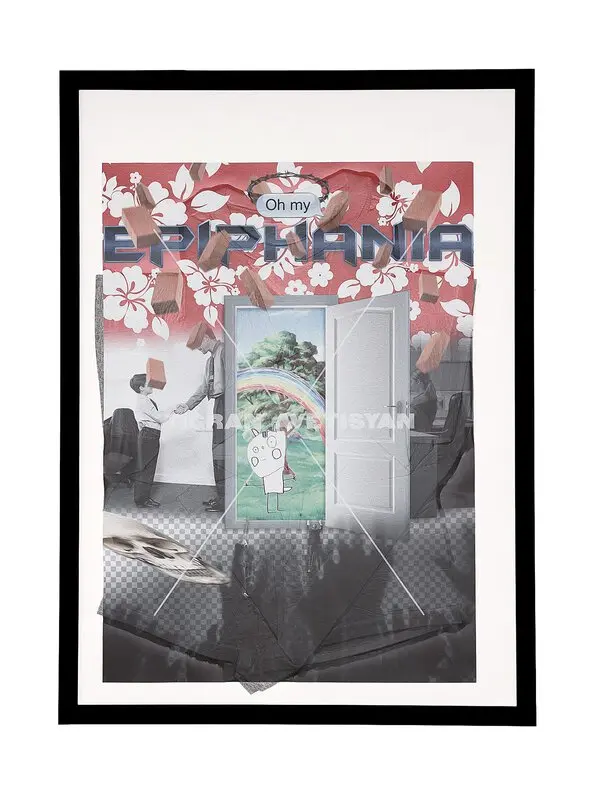 TIGRAN Classic T-shirt With Framed Design - Nero