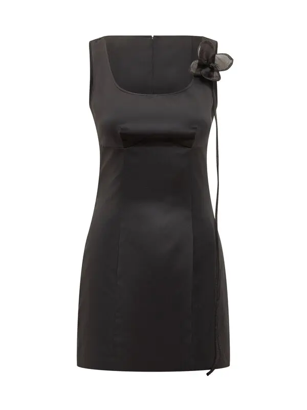 ROTATE BY BIRGER CHRISTENSEN Leather Mini Suit Short - Black