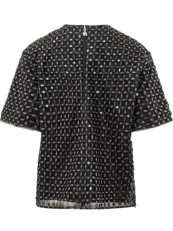ROTATE BY BIRGER CHRISTENSEN Oversized Top With Plated Design