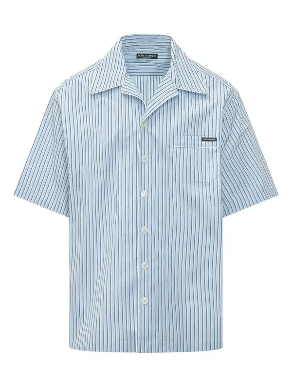 Dolce & Gabbana Striped Cut-out Sleeve Shirt - Rigato