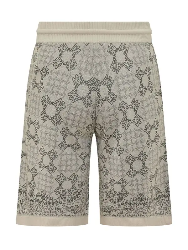 Amiri Check Mini Shorts - Alabaster