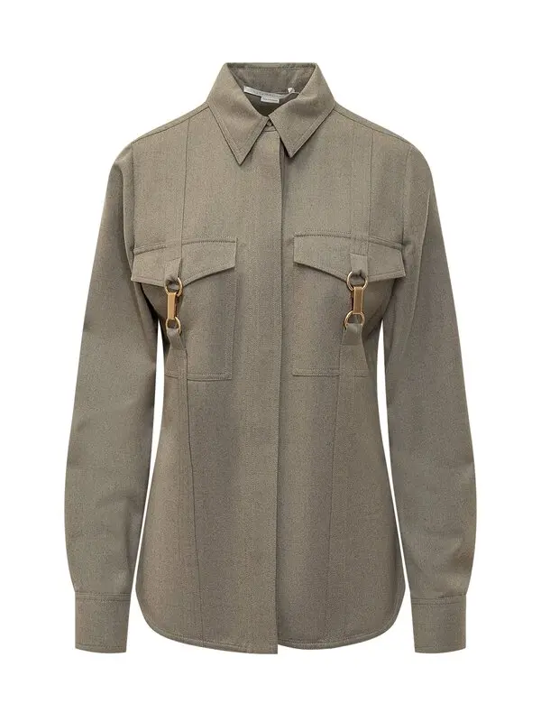 Stella McCartney Chic Fibbie Shirt - Light Moss