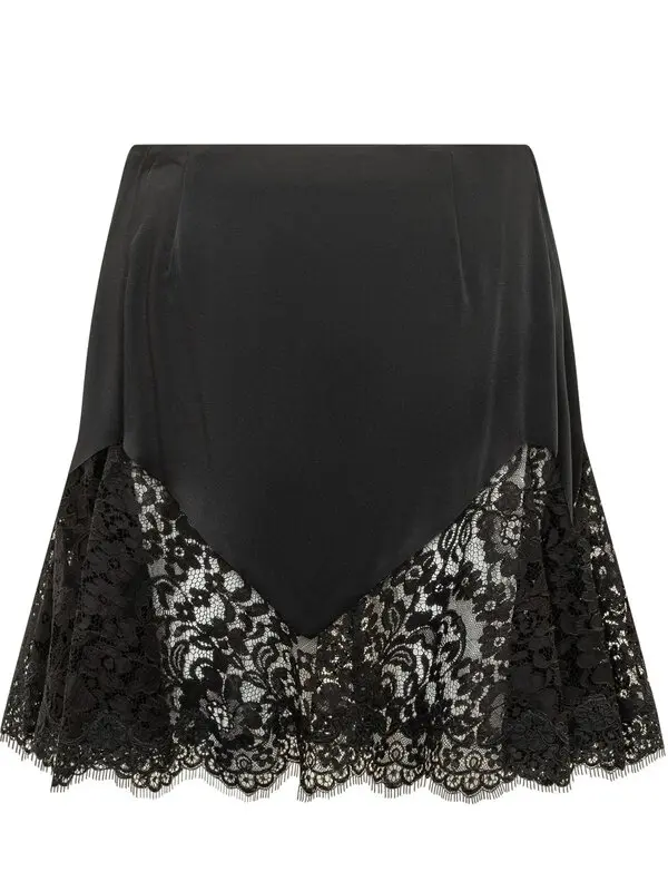 Stella McCartney Thece-trimmed Skirt - Black