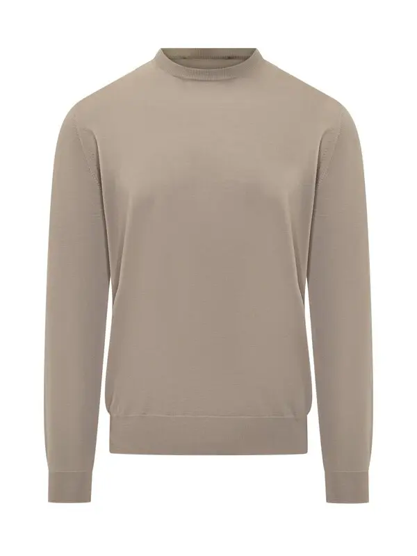 FILIPPO DE LAURENTIIS Wool Crew Neck Sweater - Grigio