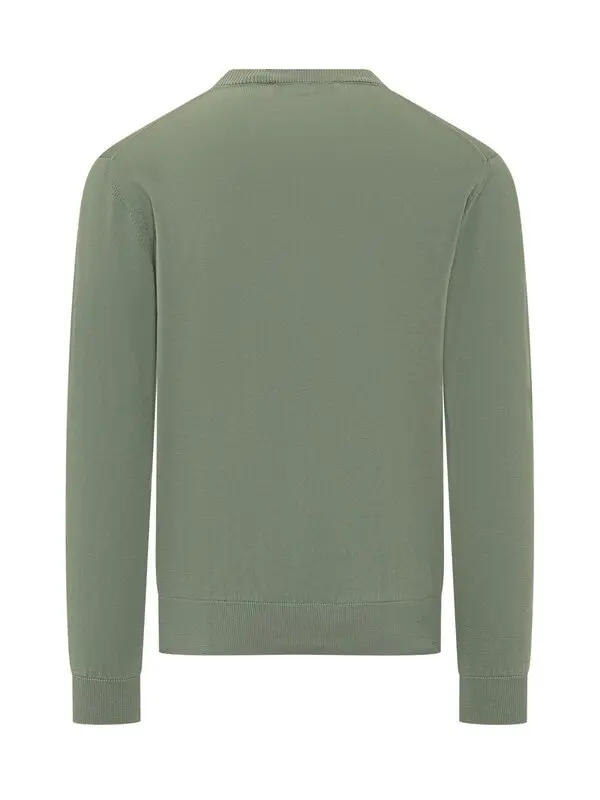 FILIPPO DE LAURENTIIS Long Sleeve Knit Sweater - Salvia