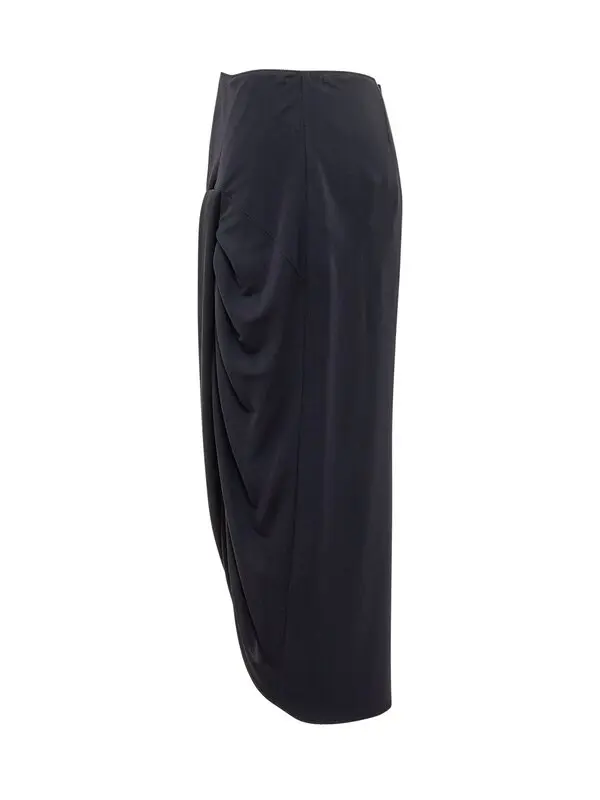Stella McCartney Elegant Draped Mini Skirt - Ink