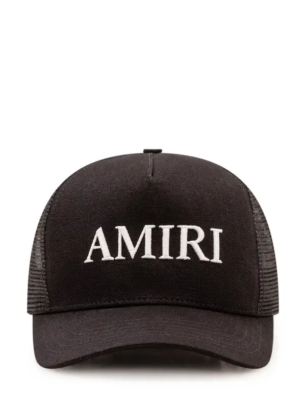 Amiri Logo Trucker Hat - Black