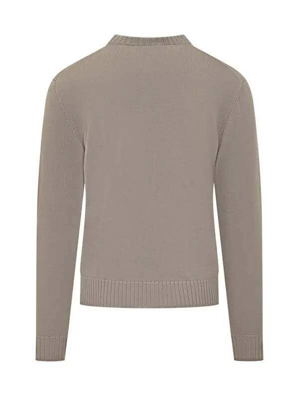 FILIPPO DE LAURENTIIS Merino Wool Giro Neck Sweater - Grigio