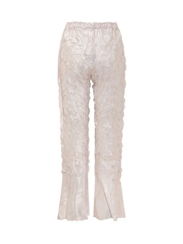 GONGDID DESIGN Sophisticated Pleated Trousers With Flared Hem