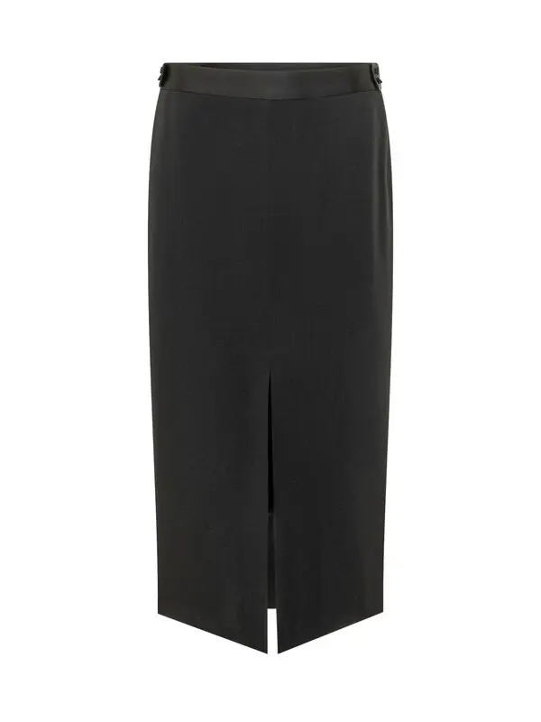TOM FORD Sculpted Pencil Skirt With Artistic Front Detail - Black