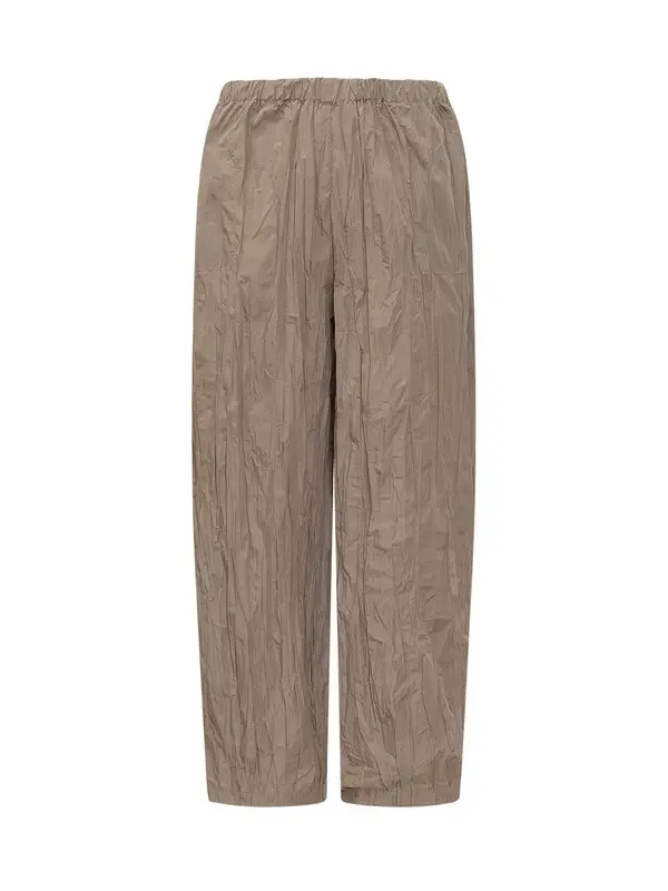 GONGDID DESIGN Casual Wrinkle-effect Trousers