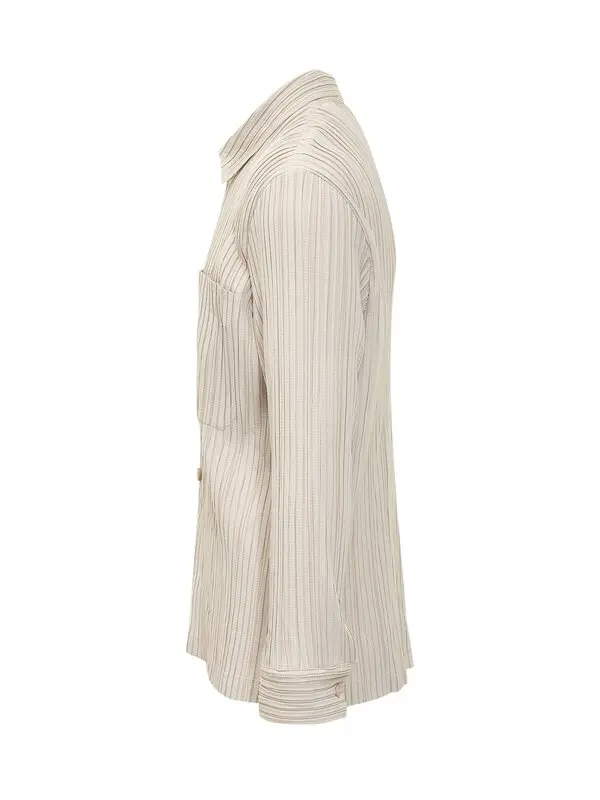 GONGDID DESIGN Long Sleeve Stylish Shirt With Neck And Pockets
