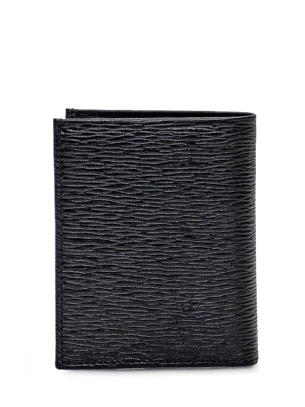 FERRAGAMO Mini Gancini Hook Wallet - Nero