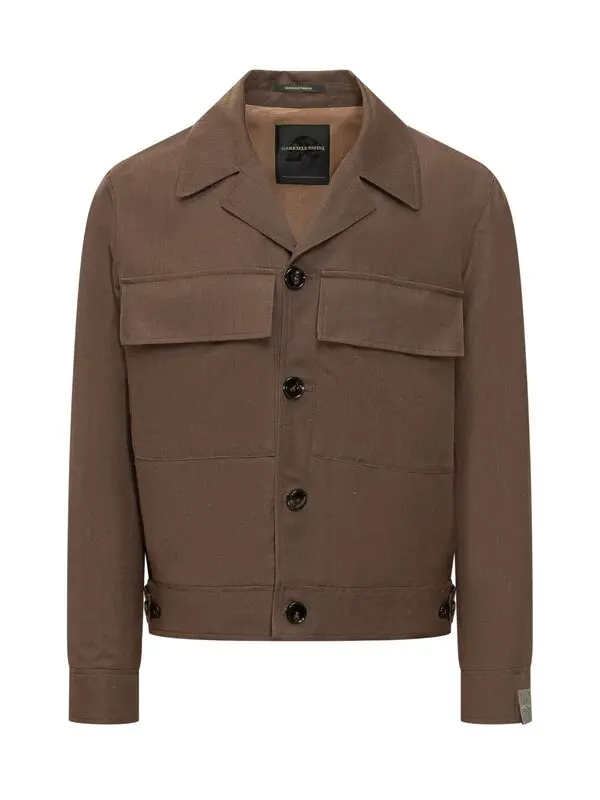 GABRIELE PASINI Stylish Jacket With Applied Buttons And Pockets
