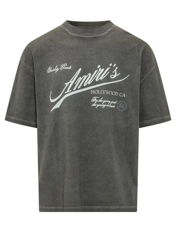 Amiri Premium Silk Blend Graphic Tee