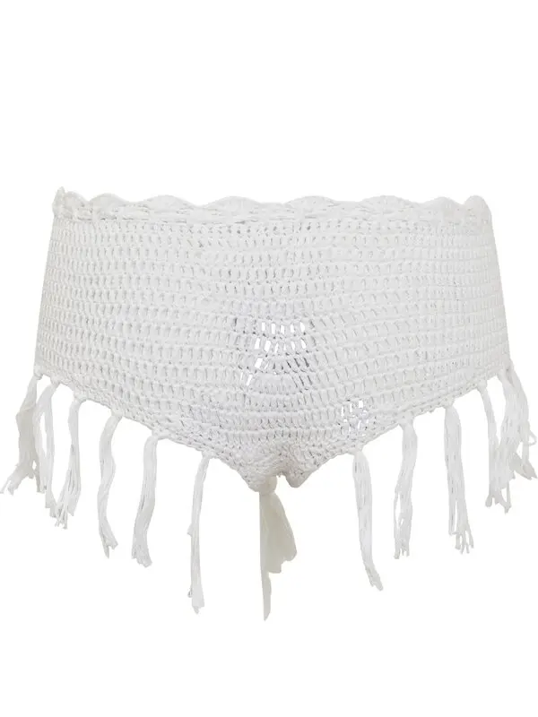 MATIMI' Matimi Cotton Mini Shorts - Bianco