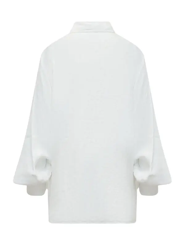 SOSUE Blouse With Collar And Wide Sleeves