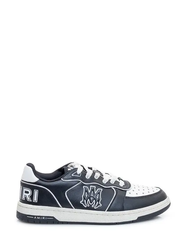 Amiri Signature Logo Leather Sneakers