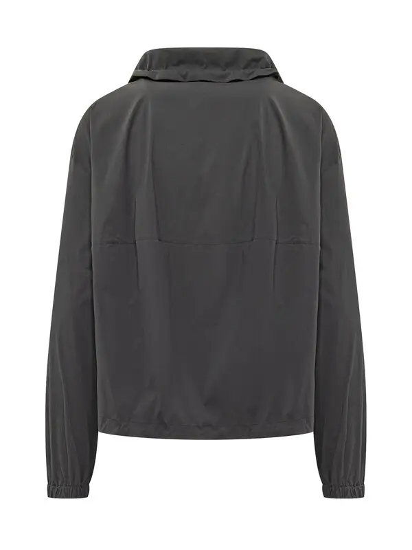 Herno Lightweight Hooded Jacket With Drawstring - Nero