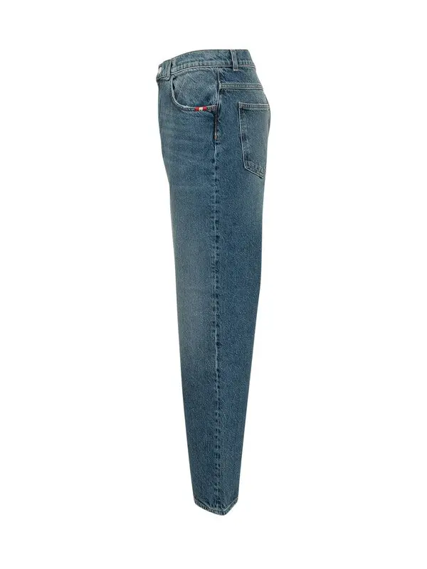 AMISH SUPPLIES Straight Leg Jeans With Five Pockets