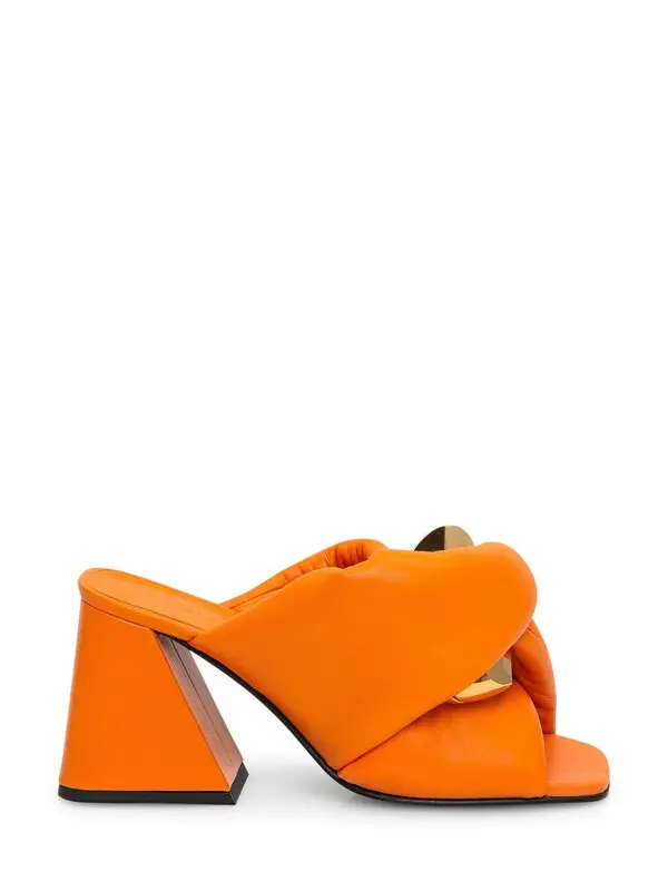 JW Anderson Twisted Heels Sandals - Orange