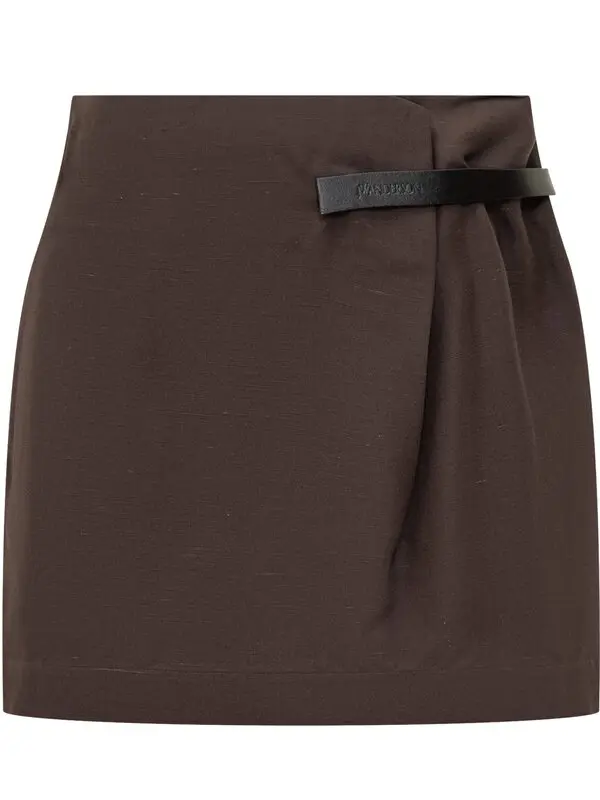 JW Anderson Mini Skirt - Dark Brown