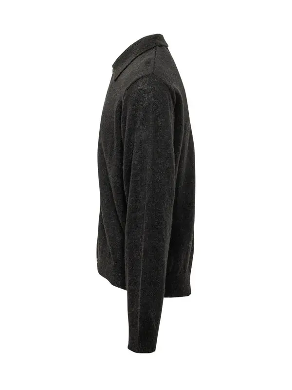 Our Legacy Evening Fuzzy Polo Shirt - Black Fuzzy