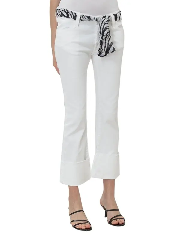MAURIZIO MASSIMINO Jet-set Denim Jeans With Belt - Blu