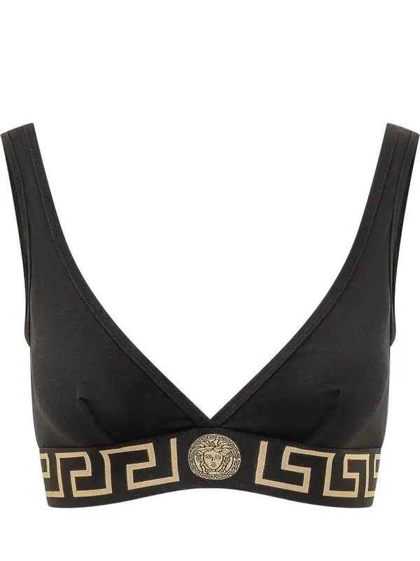 Versace Stretch Bra - Black