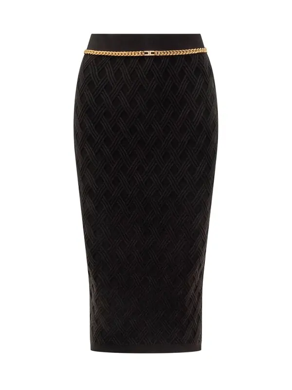 Elisabetta Franchi Sophisticated Pencil Skirt - Nero