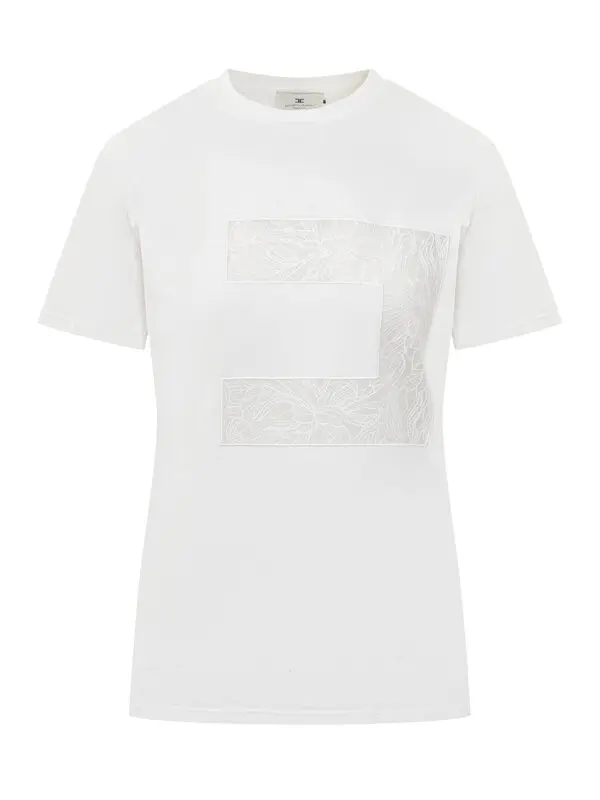 Elisabetta Franchi Chic Cotton T-shirt - Gesso