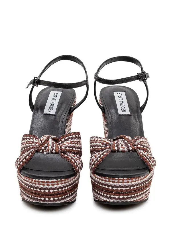 Steve Madden Chic Mini Platform Sandals - Black Mult