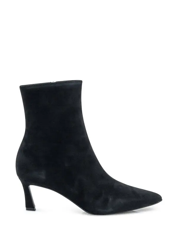 Steve Madden Mid-heel Suede Booties - Black Suede