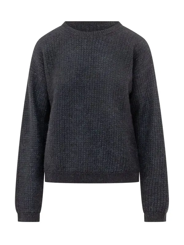 Fabiana Filippi Wool-silk Viscose Blend Knit Sweater - Blu Notte