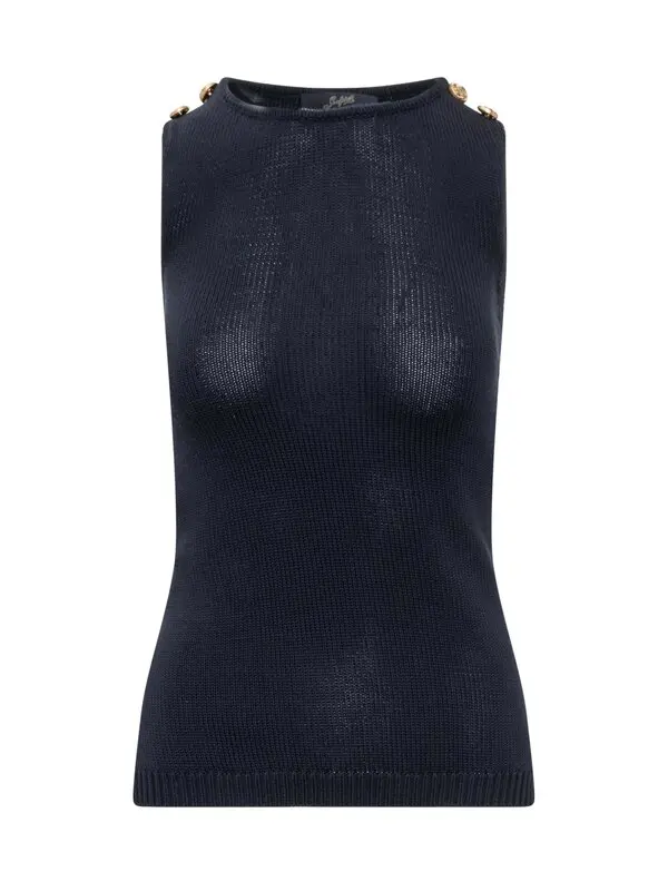 THE SEAFARER Mini Sweater - Blu