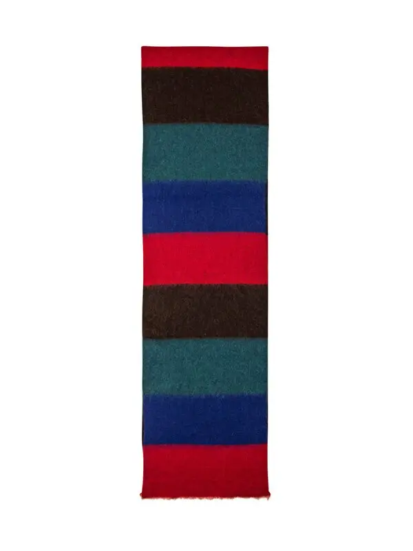 THE SEAFARER Timeless Striped Scarf - Blu