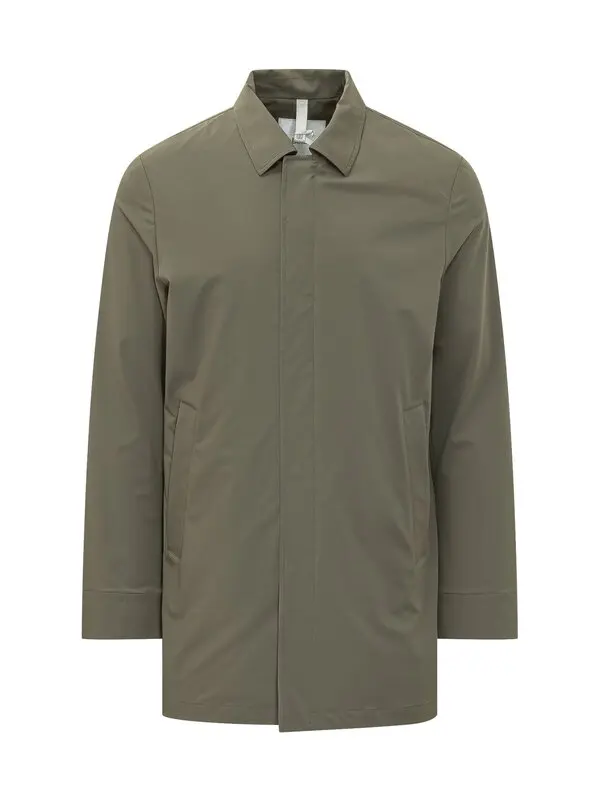 DUNO Mini Neck Shirt Jacket - Verde