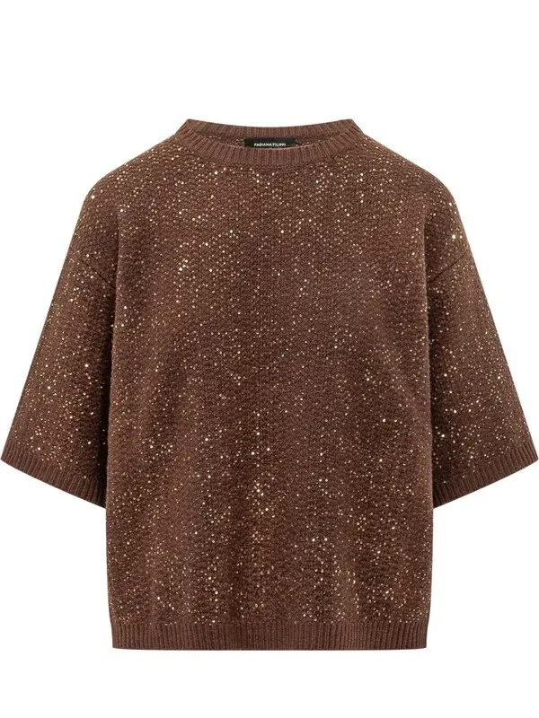 Fabiana Filippi Contemporary Knit Sweater - Ebano