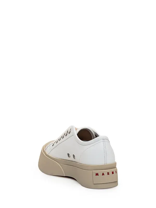 Marni Refined Leather Sneakers - White