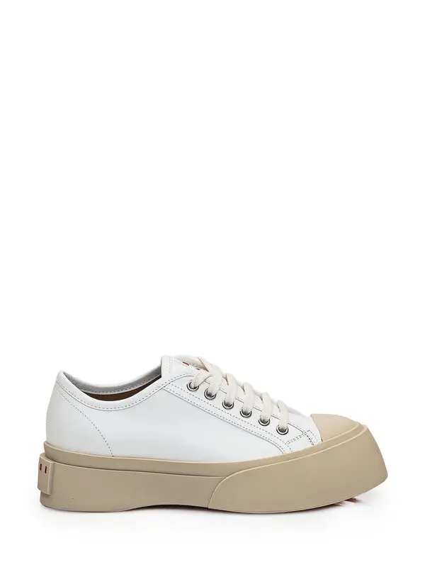 Marni Leather Sneakers - White