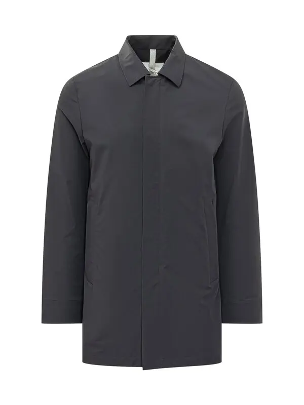 DUNO Neck Shirt Jacket - Navy