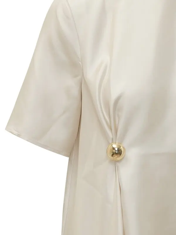 Loulou De Saison Asymmetrical Silk Top - Ivory
