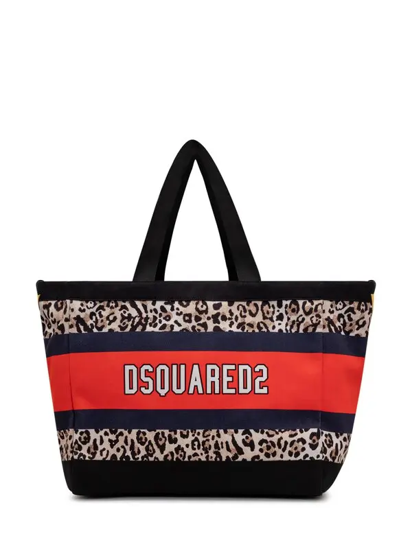 Dsquared2 Canvas Animalier Tote Handbag - Maculato