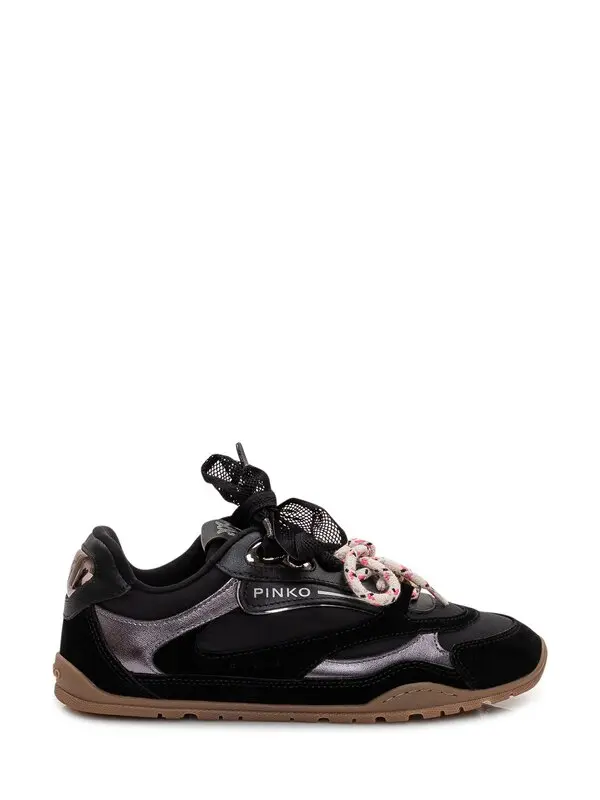 Pinko Leather Sneakers - Black