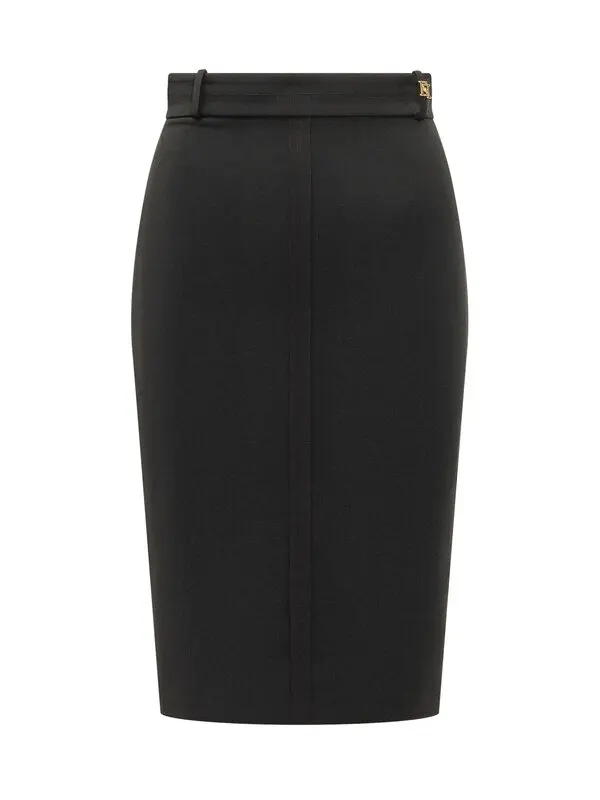 Elisabetta Franchi Sleek Midi Pencil Skirt - Nero
