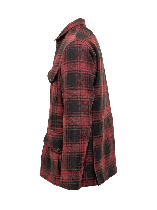 MANIFATTURA CECCARELLI Plaid Wool Jacket - Red Black